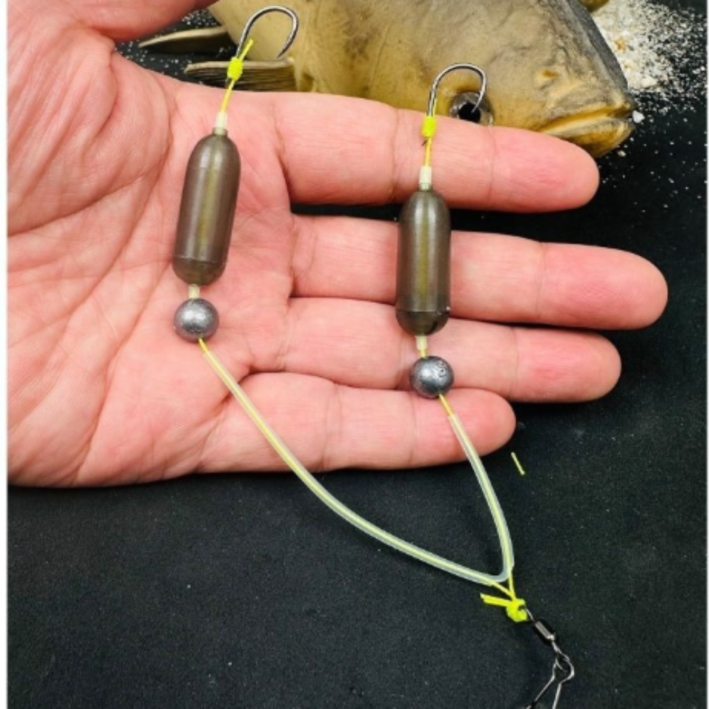 1pc 2 Hooks Fishing Hair Rigs Hook barb Suspension... – Grandado