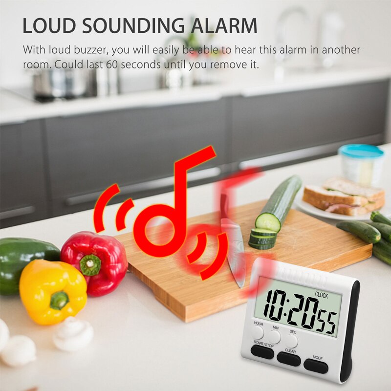LCD Digital Kitchen Timer 3 Ways Cooking Timer Cou... – Grandado