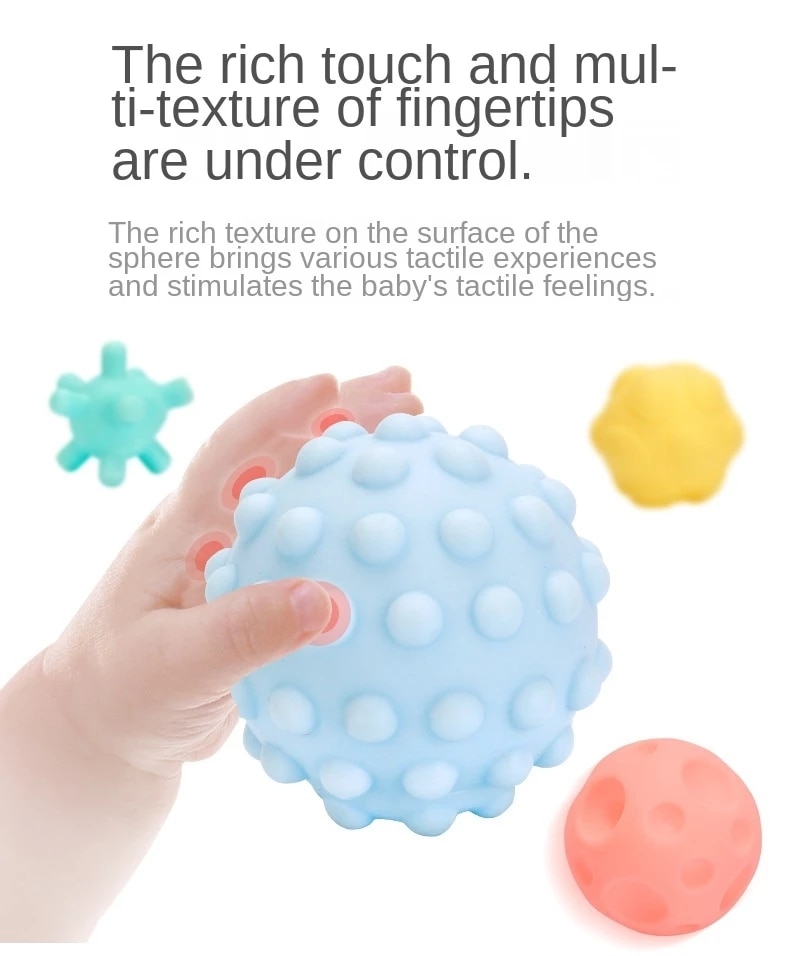 Baby Ball Sensory Toys Hands Touch Tactile Toys Ed... – Grandado