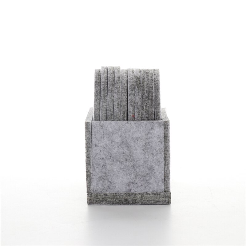 10 stks/set Ronde Vilt Coaster Cup Mat Pad + 1 Opb... – Grandado