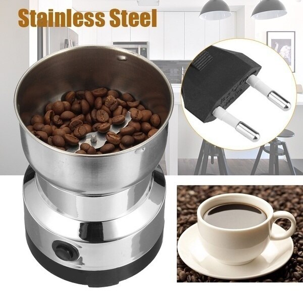 Electric Stainless Steel Coffee Bean Grinder Home ... – Vicedeal