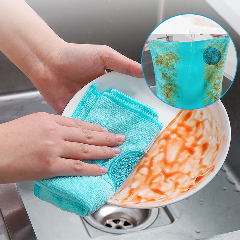 3/6/9PCS Set Warp Knitted Scrub Dishcloth Efficien... – Grandado