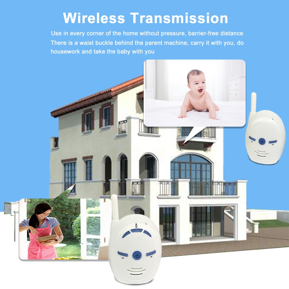 Portable Walkie Talkie Bebe Baby Sound Monitor Han... – Grandado