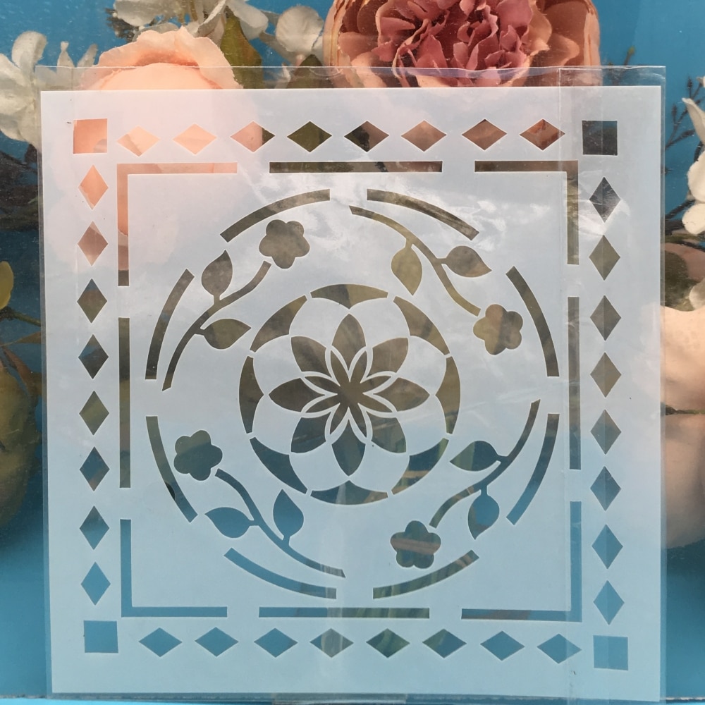 4Pcs/Lot 15cm Leaf Square DIY Craft Layering Stenc... – Vicedeal