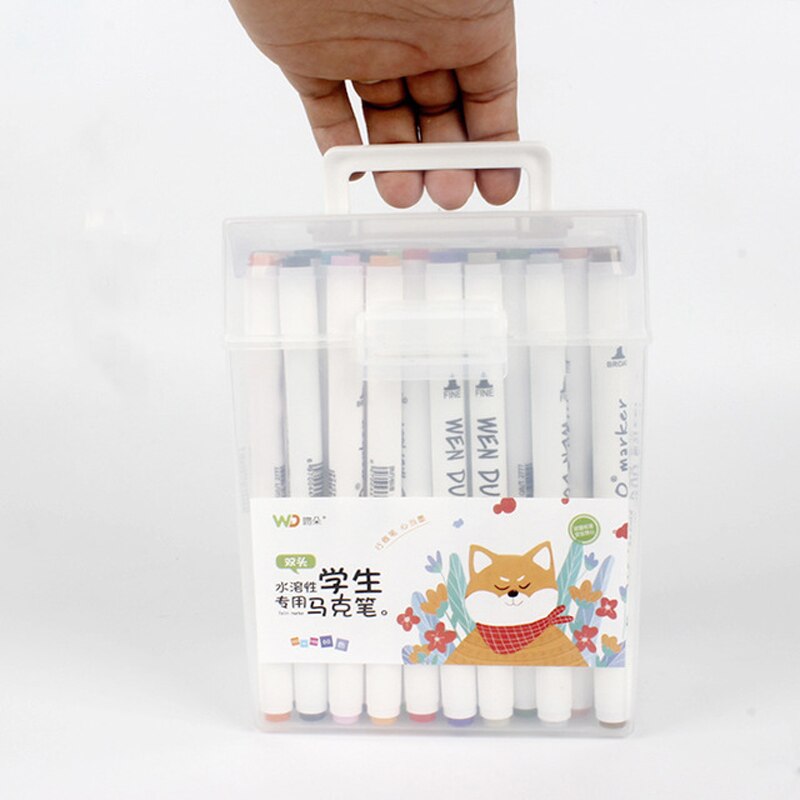 Mark Pen Set 24 36 48 60 Kleuren Dual Head Markers... – Grandado