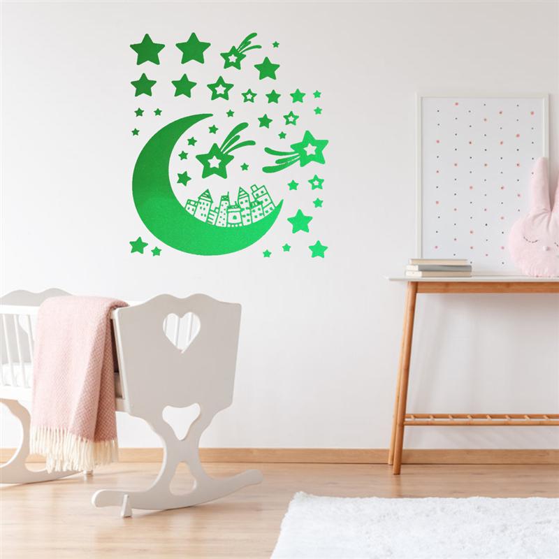 4 Vellen Glowing Muurstickers Mooie Pvc Muur Decor... – Grandado