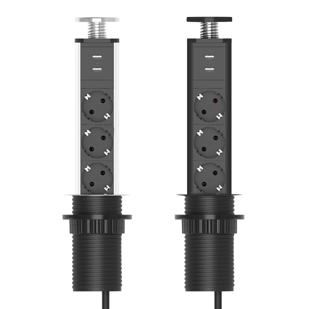 Bedroom Power Outlet Pulling 3 Plugs Retractable K... – Grandado