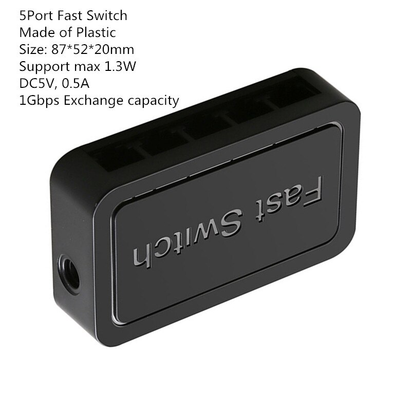 Mini 8port Network Switch Desktop Gigabit Fast Rj4 Grandado