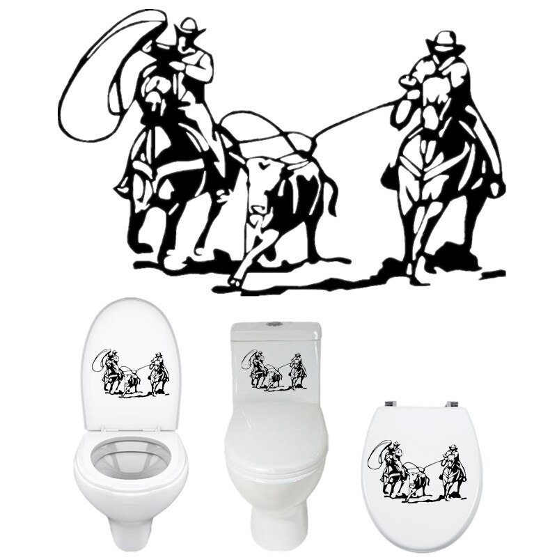 Toilet Stickers Cowboy One Piece Removable Waterpr... – Grandado