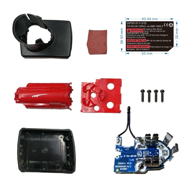 M12 Li-Ion Battery Plastic Case PCB Protection Cir... – Grandado