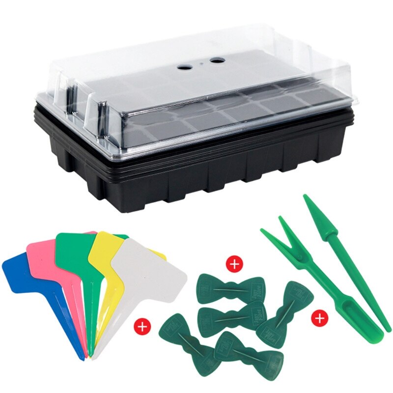 5Pcs/set Seedling Tray 12/24 Grid Greenhouse Grow ... – Vicedeal