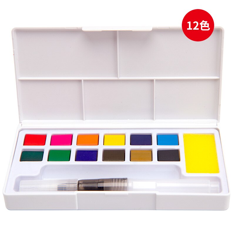Bianyo 12/18/24/36Color Solid Watercolor Paint Box... – Grandado