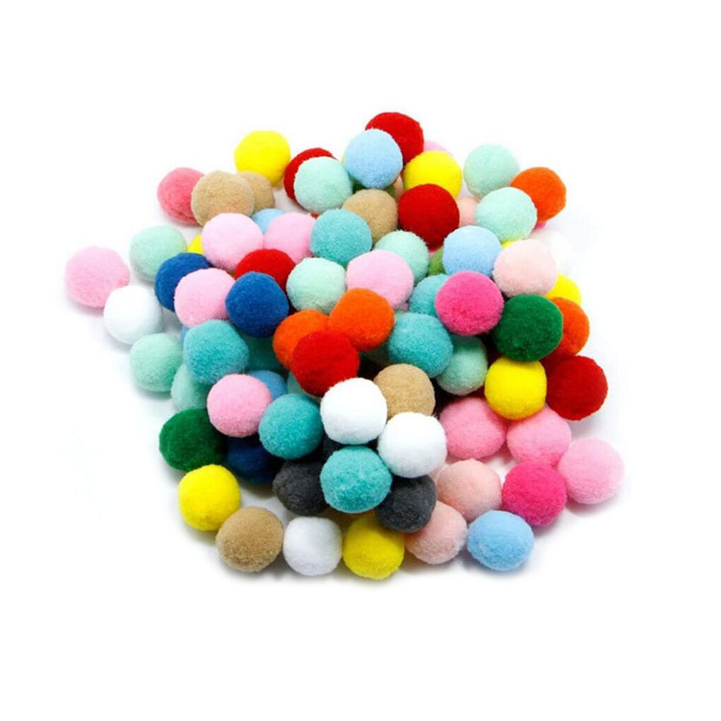 100pcs Mixed Color DIY Decoration Pom Poms Ball Ch... – Grandado