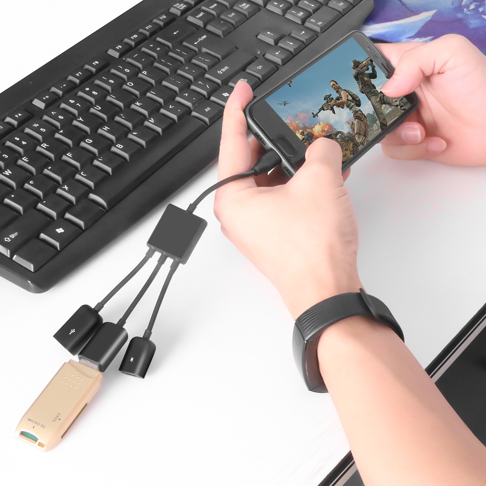 Multiple OTG Connector Adapter USB 3.1 Type C Hub ... – Grandado