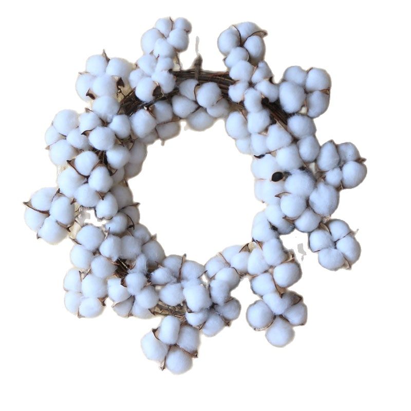 13.7 " bomull blomster krans kunstig blomst bomull... – Grandado