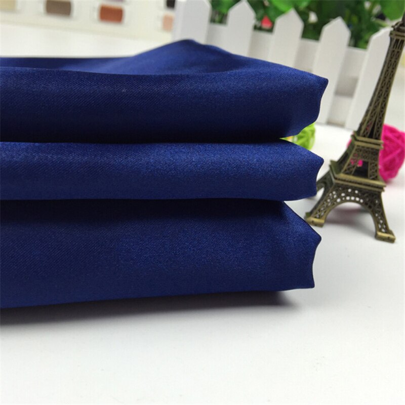 150cm Width 100% Polyester Navy Blue Satin Fabric ... – Grandado