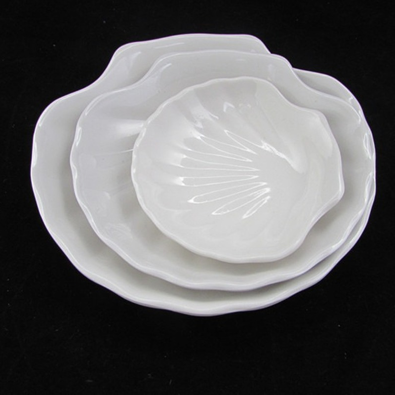 Koreaanse Witte Schelp Schotel Melamine Plaat Pors... – Grandado