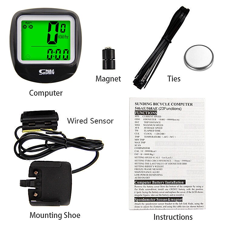 Fiets Snelheidsmeter Fietscomputer Draadloze Fiets... – Vicedeal