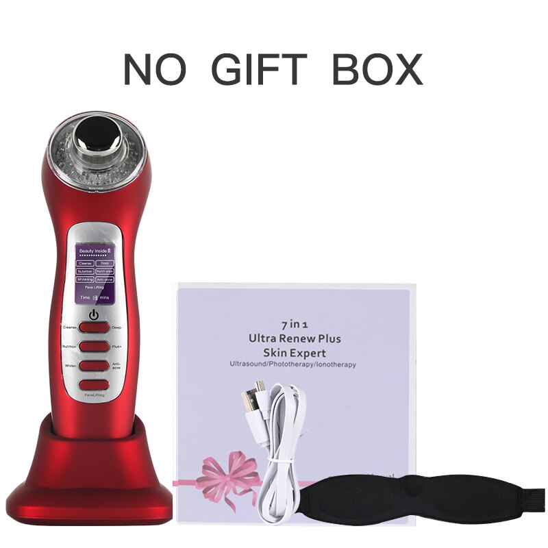 7 in 1 Ultrasonic Galvanic Wrinkle Remover LED Pho... – Vicedeal