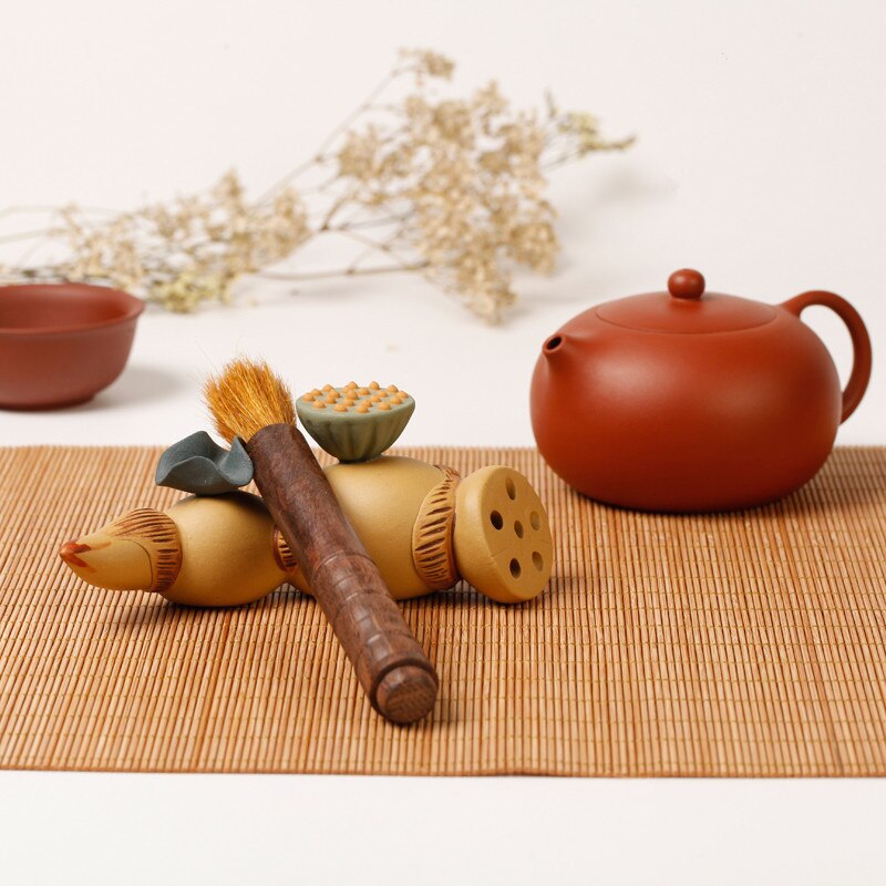 Handmade Zisha Tea Pet Lotus Root Sculpture Crafts... – Grandado
