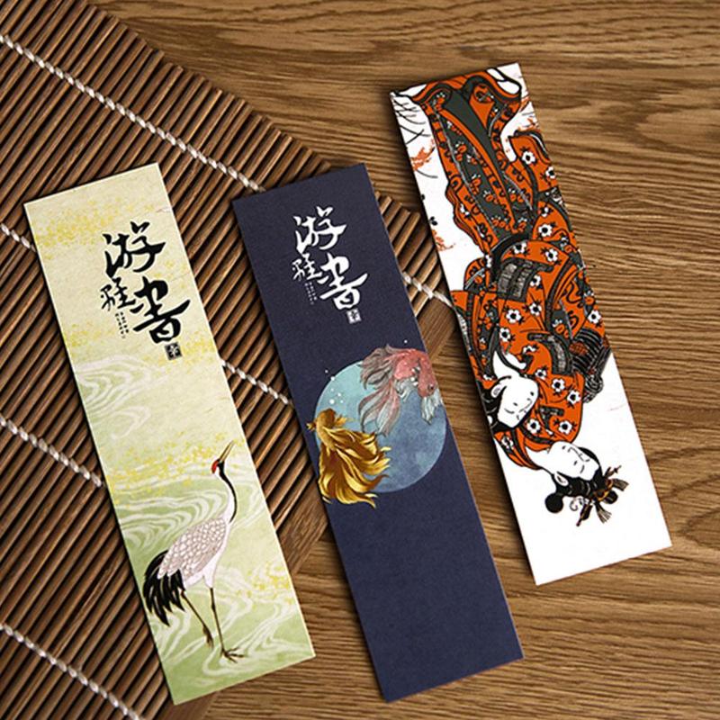 Kawaii Paper Bookmark Vintage Japanese Style Schoo... – Grandado
