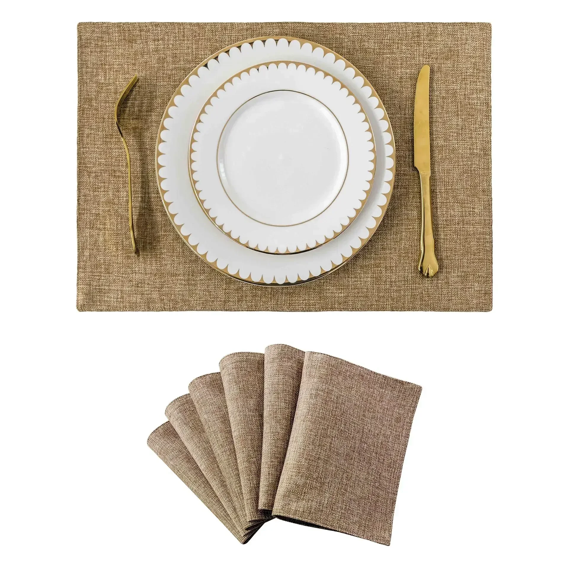 Placemats by Home Brilliant Heat Resistant Dining ... – Grandado