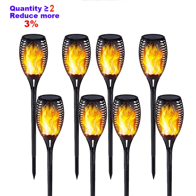 LED Solar Flame Lights Outdoor IP65 Waterproof Led... – Grandado