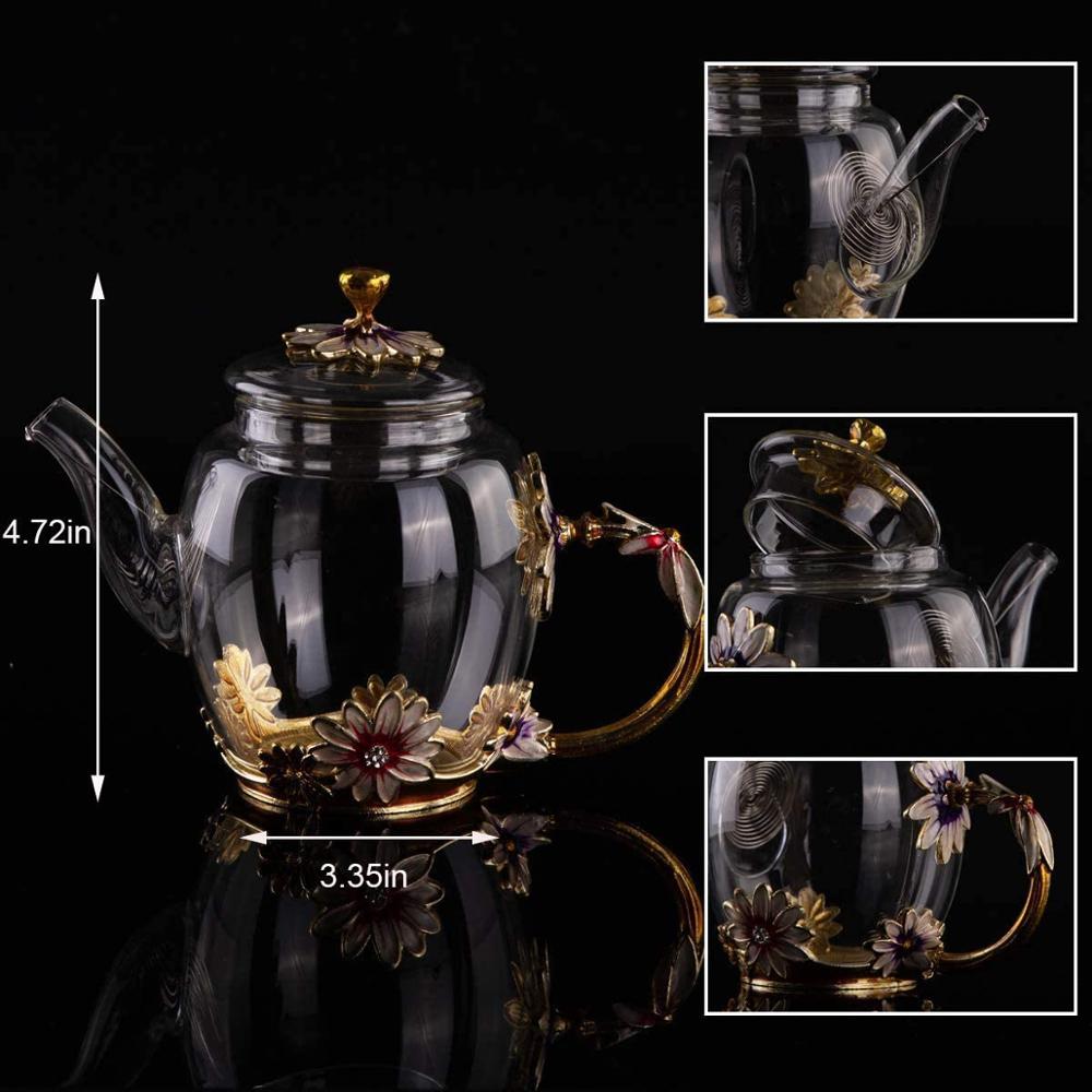 Enamel Glass Teapot, Perfect for Wife, Mum, Girl, ... – Grandado