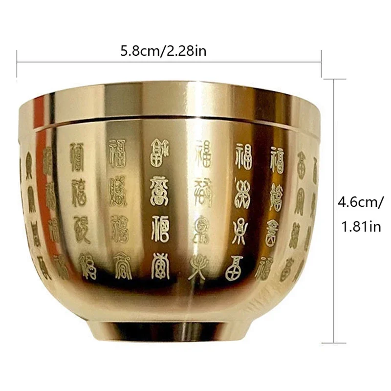 Feng Shui Treasure Bowl Vat Brass Copper Offering ... – Vicedeal