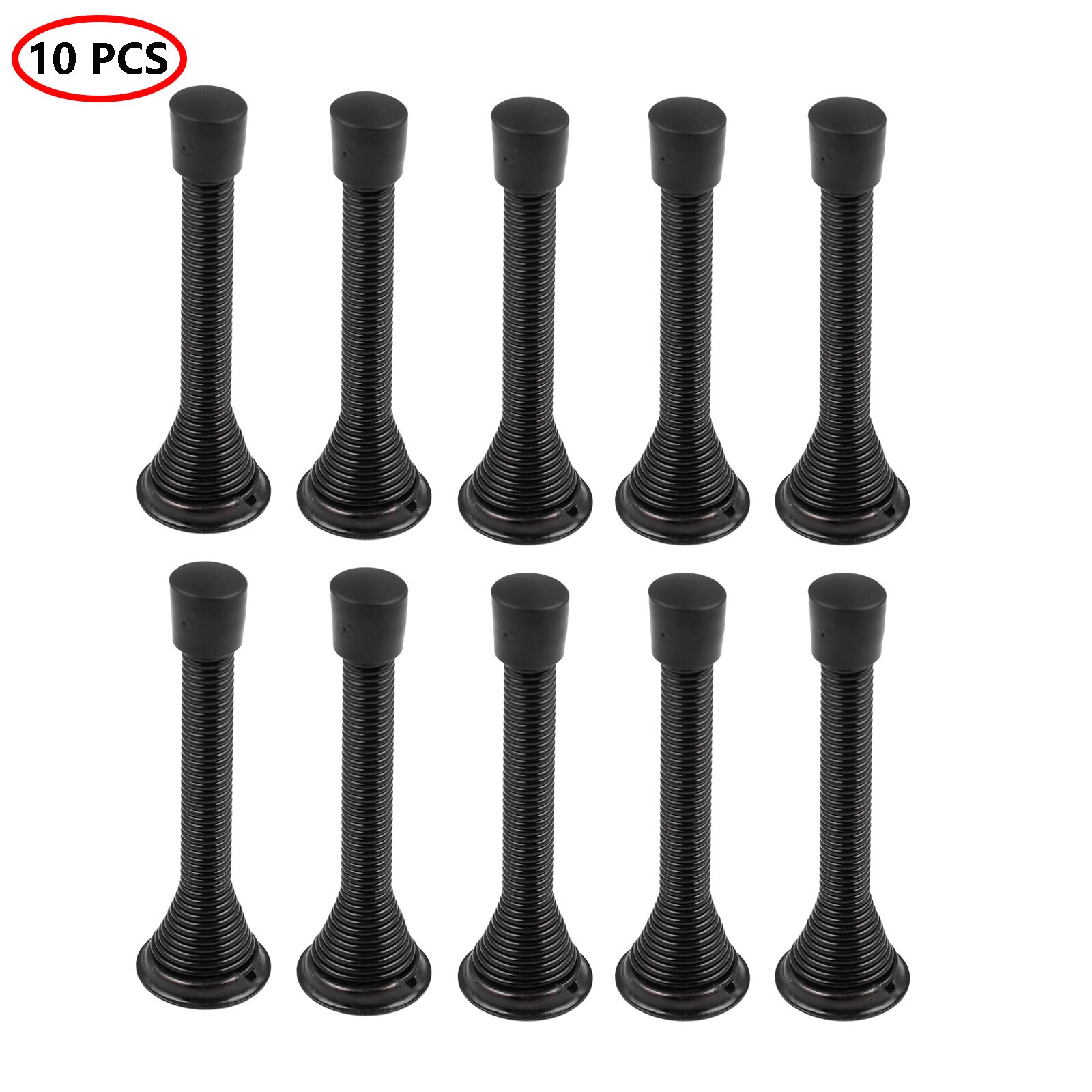 10 Flexible Spring Door Stoppers Heavy Duty Iron M... – Vicedeal
