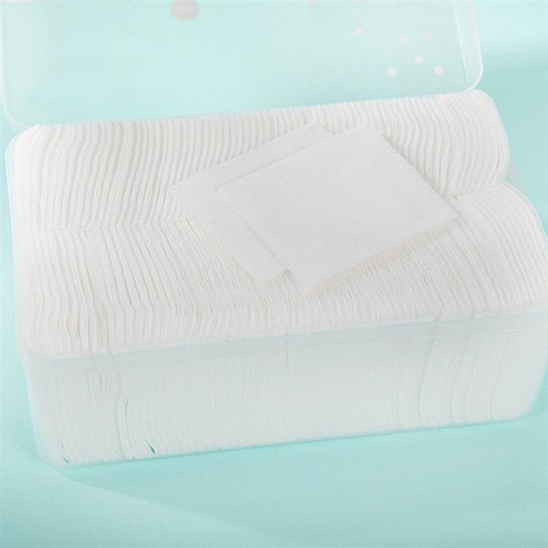 840 Sheets Soft Cotton Square Cotton Pad Facial Cl... – Grandado