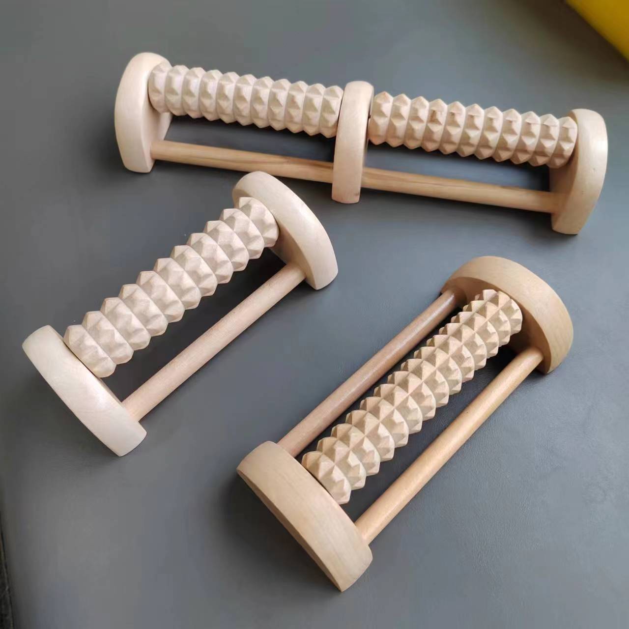 Voetzool Massager Houten Roller Type Massief Houte... – Grandado