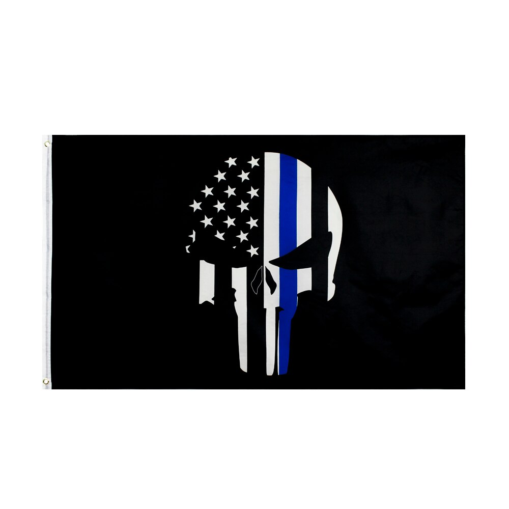 90*150cm first responder police thin blue line sku... – Grandado