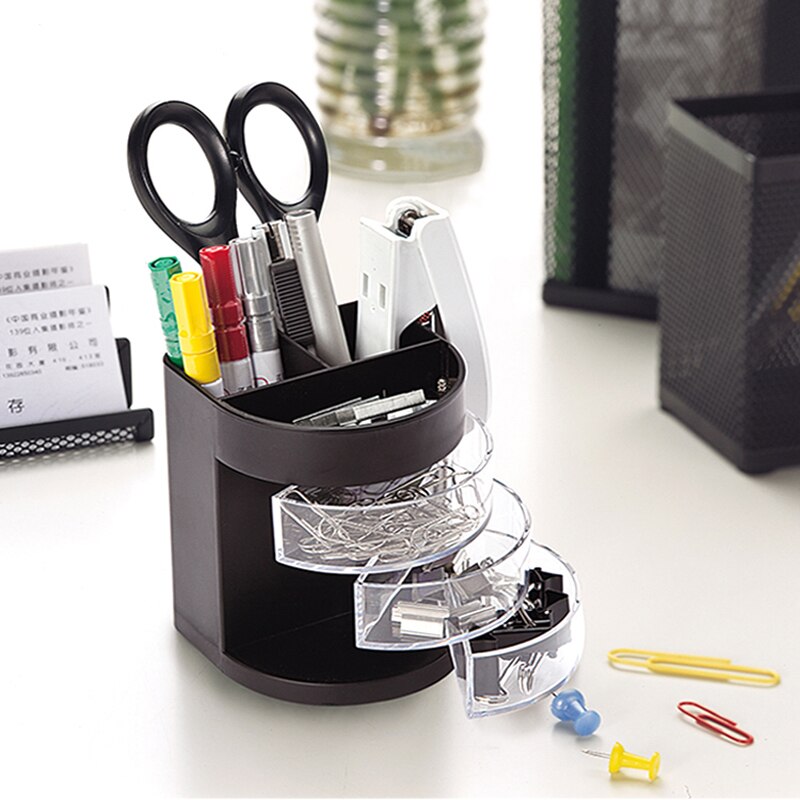 Comix Multifunctional pen container three-layer tr... – Grandado