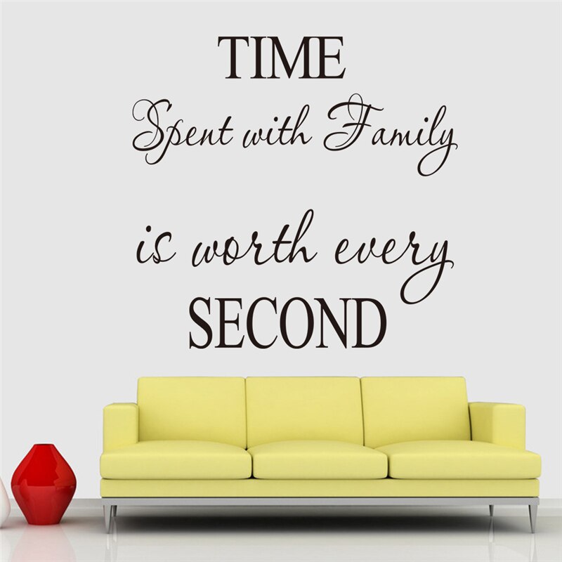 time spent with family diy vinyl wall stickers let... – Grandado