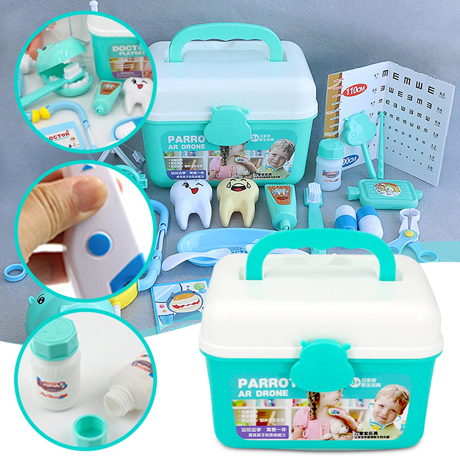 Kids Play Carry Set Case Education Role Play Toy K... – Grandado