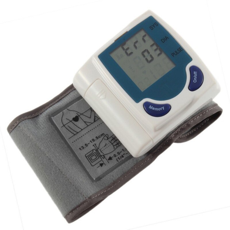 Digital LCD Wrist Blood Pressure Monitors Meter He... – Grandado