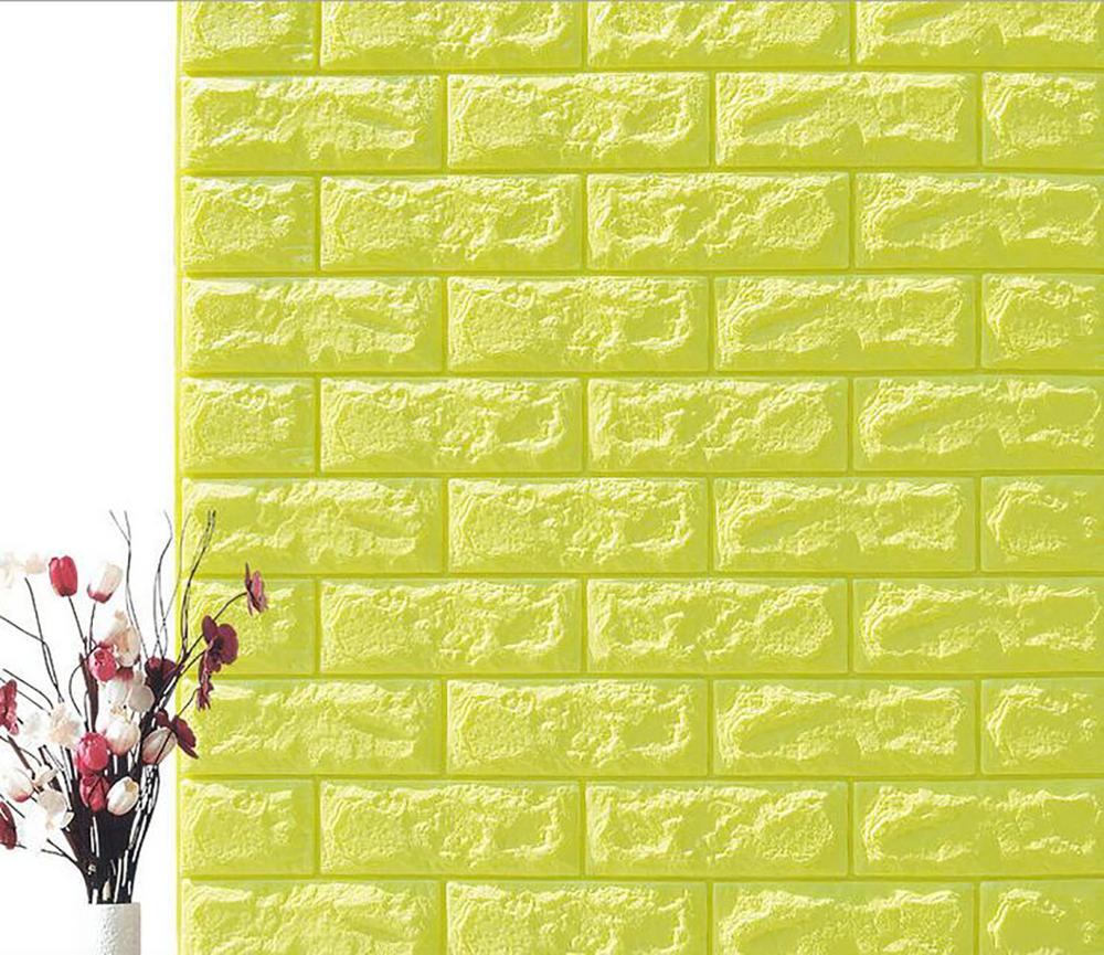 70x77cm Style 2 Pieces 3D Brick Wallpaper Removabl... – Grandado