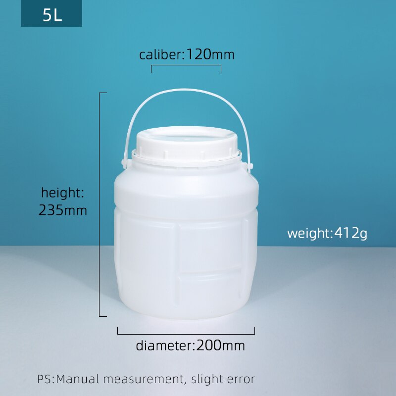 Food Grade 5L plastic bucket with lid and Handle L... – Grandado