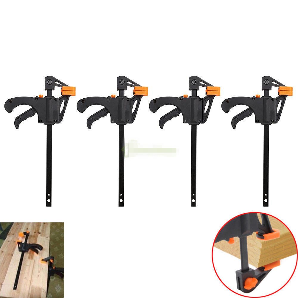 1PC 4 inch Woodworking Bar F Clamp Clip Hard Grip ... – Grandado