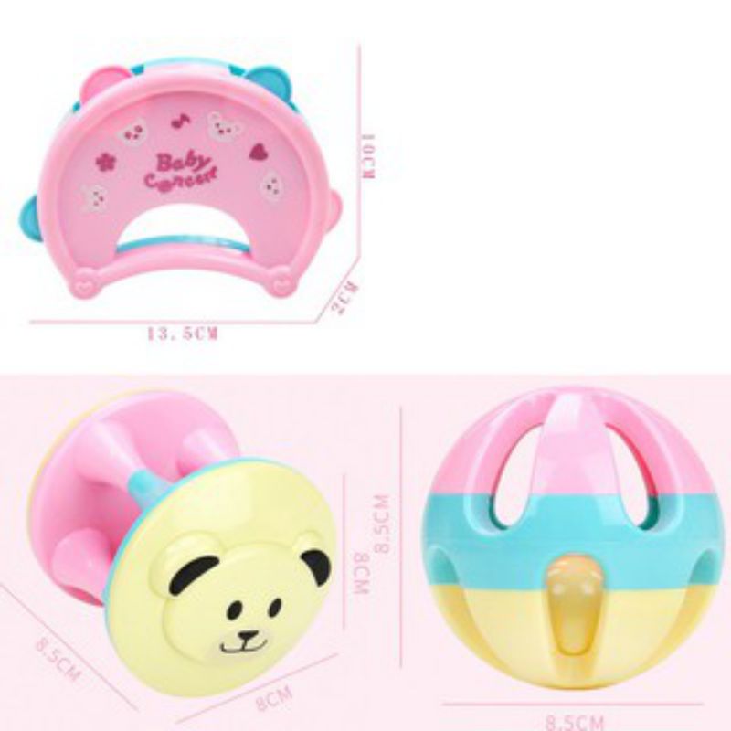 Baby Rattle Toy Neonatal Rattle Ball Baby Molar Sa... – Grandado