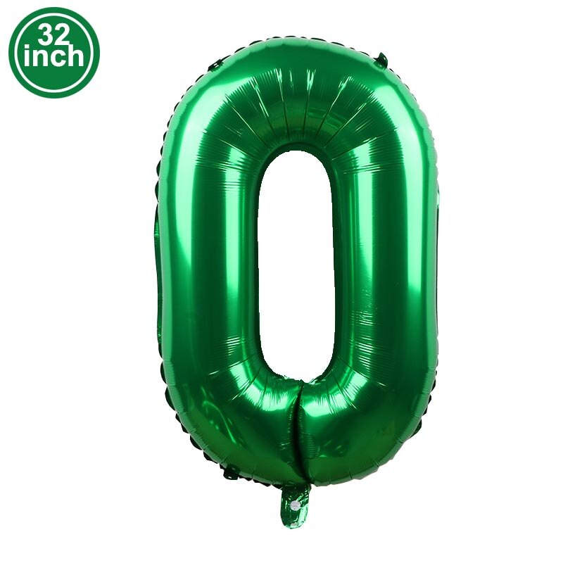 32inch Green Number Balloons Inflatable Foil Ballo... – Grandado