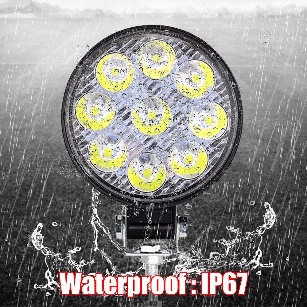 12V Ronde Vierkante Led Licht Auto Koplamp Mistlam... – Vicedeal