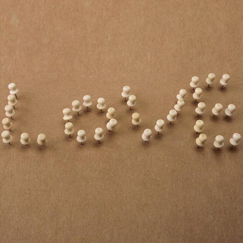 100x Wood Push Pins,Decorative Thumb Tacks Used on... – Vicedeal