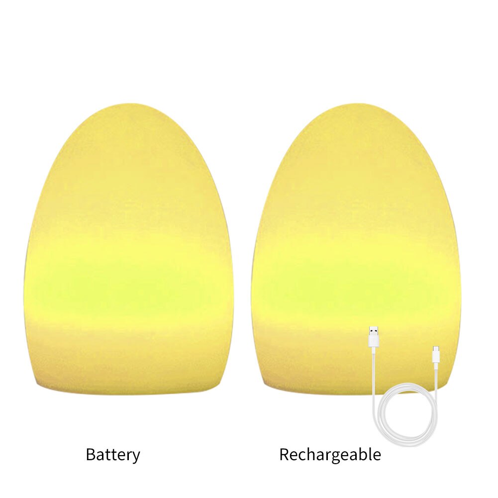 LED Egg Shape Table Lights Colorful Remote Atmosph... – Grandado