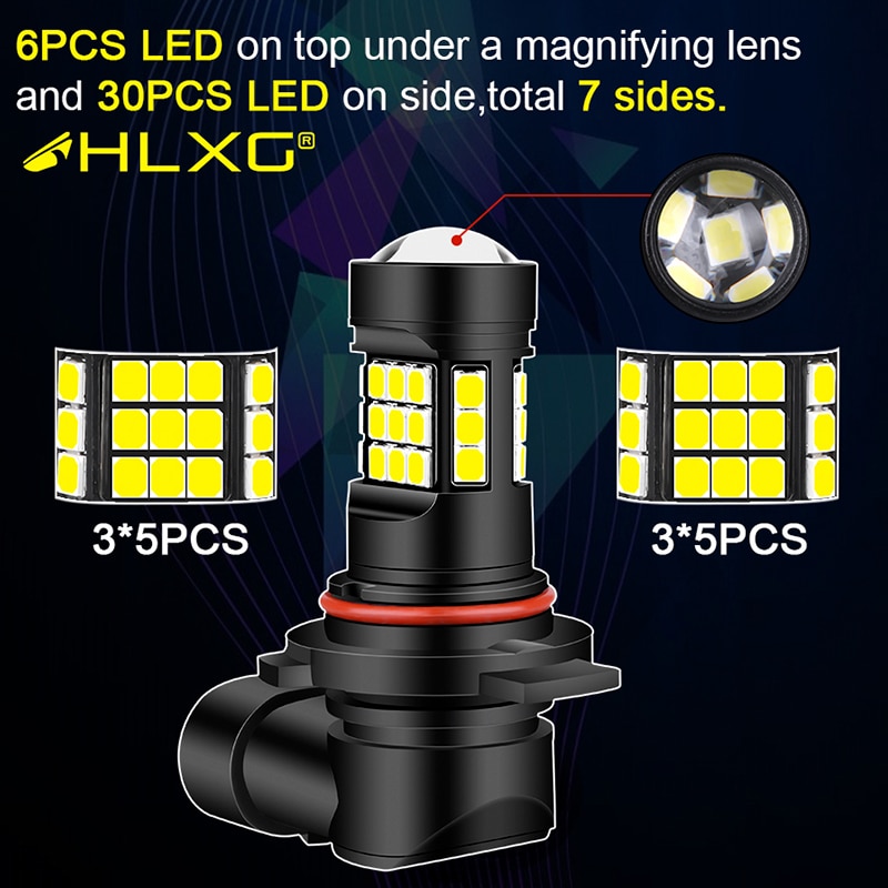 hlxg car fog lights h11 led Foglight 36W day Drivi... – Grandado