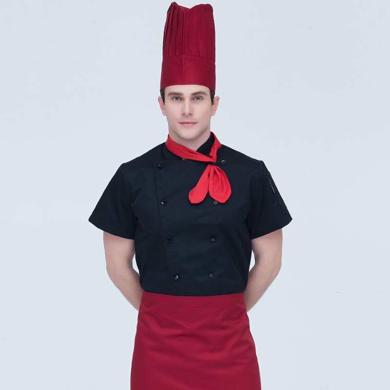 chef costume hotel workwear for men food chef kitc... – Vicedeal