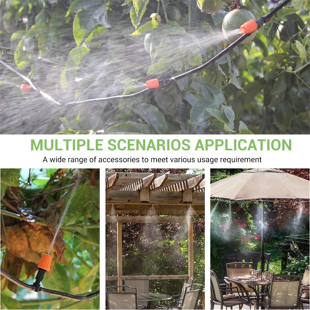 15M DIY Sprinkler Drip Irrigation System 164PCS Au... – Grandado