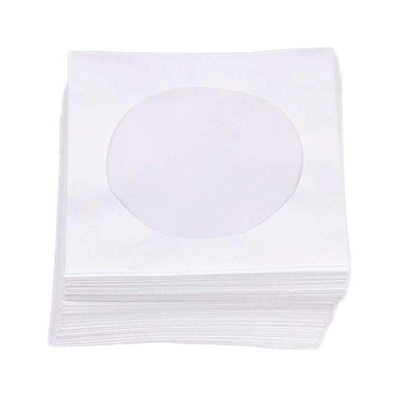 Mini 95Pcs Protective White Paper CD DVD Disc Stor... – Grandado