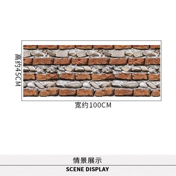 Steen Baksteen Behang Zelfklevend Zelfklevende Ver... – Vicedeal